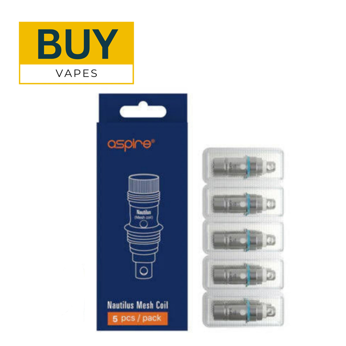 Aspire Nautilus Replacement Coils | Pack Of 5 – Buy Vapes