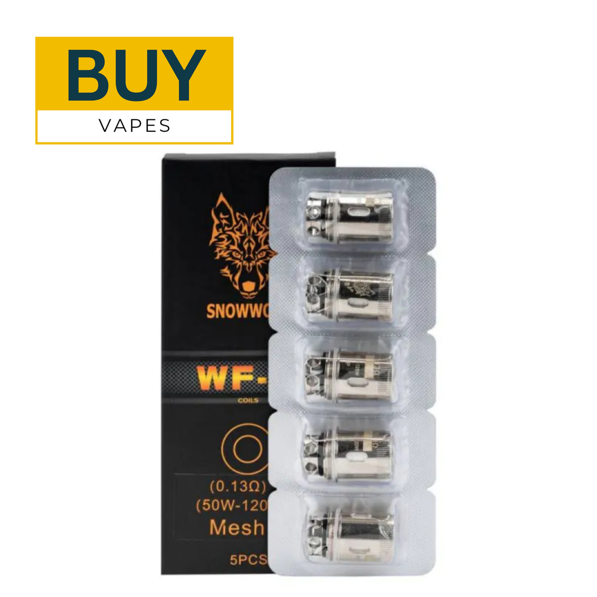 SnowWolf WF Replacement Coils WF-M Coils | Pack Of 5 – Buy Vapes